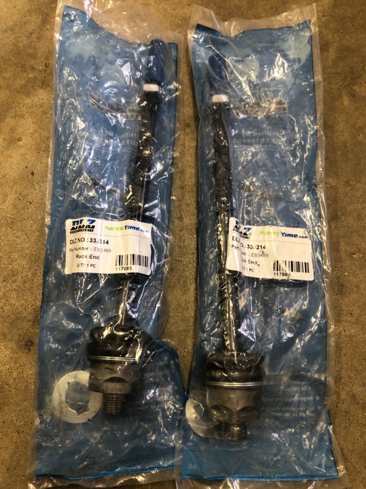 Lot of 2 DLZ Chassis Parts Tie Rod Rack End Part Number ES3488 117888 ...