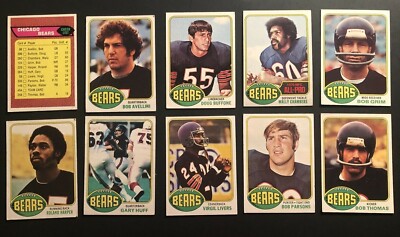 1976 Topps CHICAGO BEARS Near Complete TEAM Set NO WALTER PAYTON | eBay