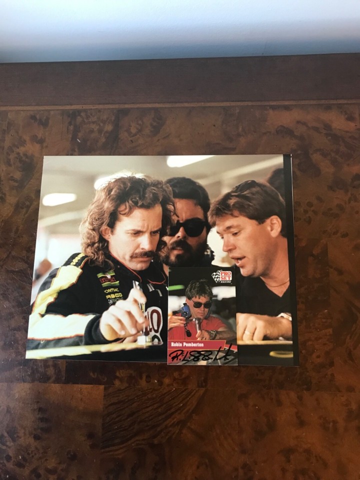 ROBIN PEMBERTON signed card with FREE 8X10 photo KYLE PETTY | eBay