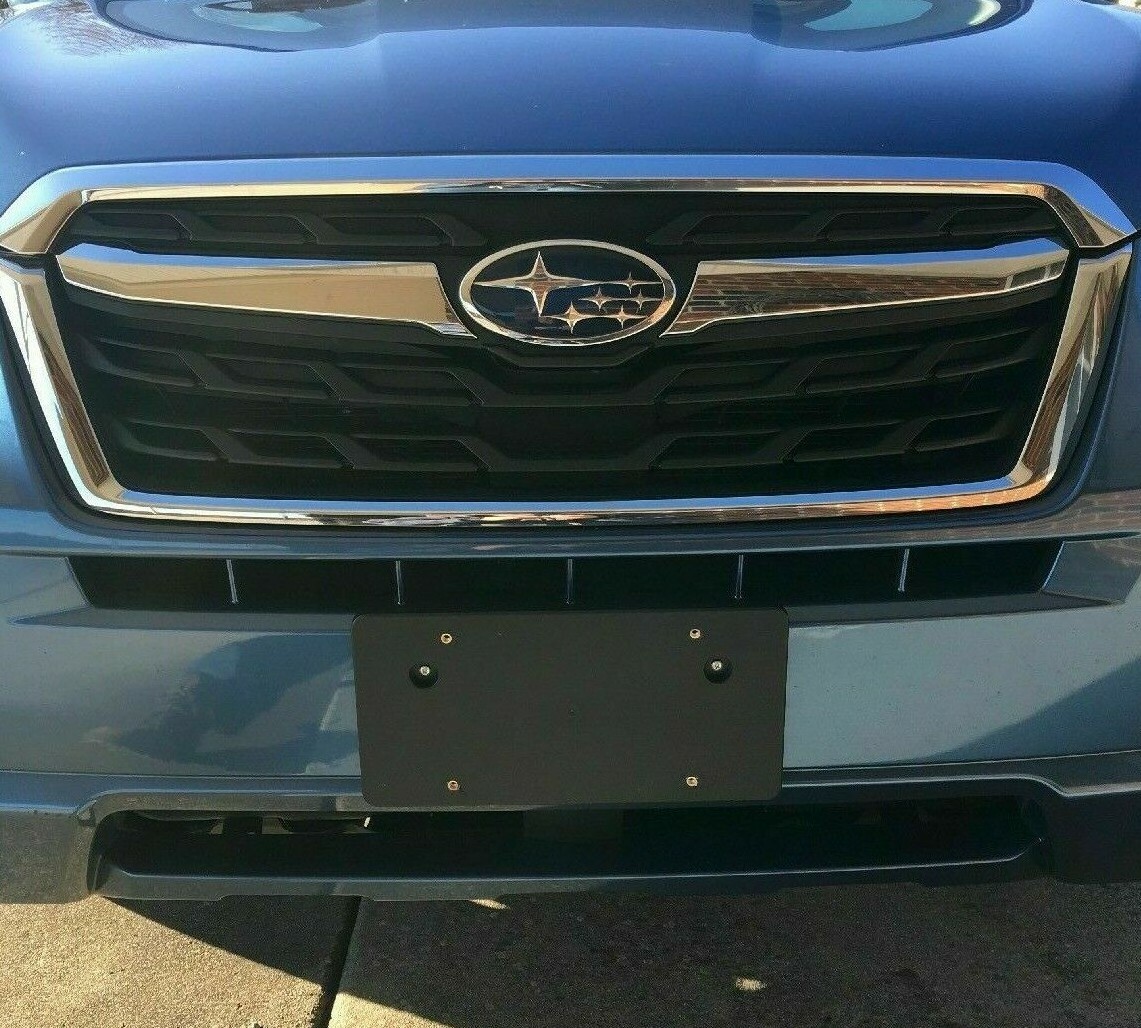 Front Round Bumper Holes License Plate Bracket for SUBARU NO DRILLING ...
