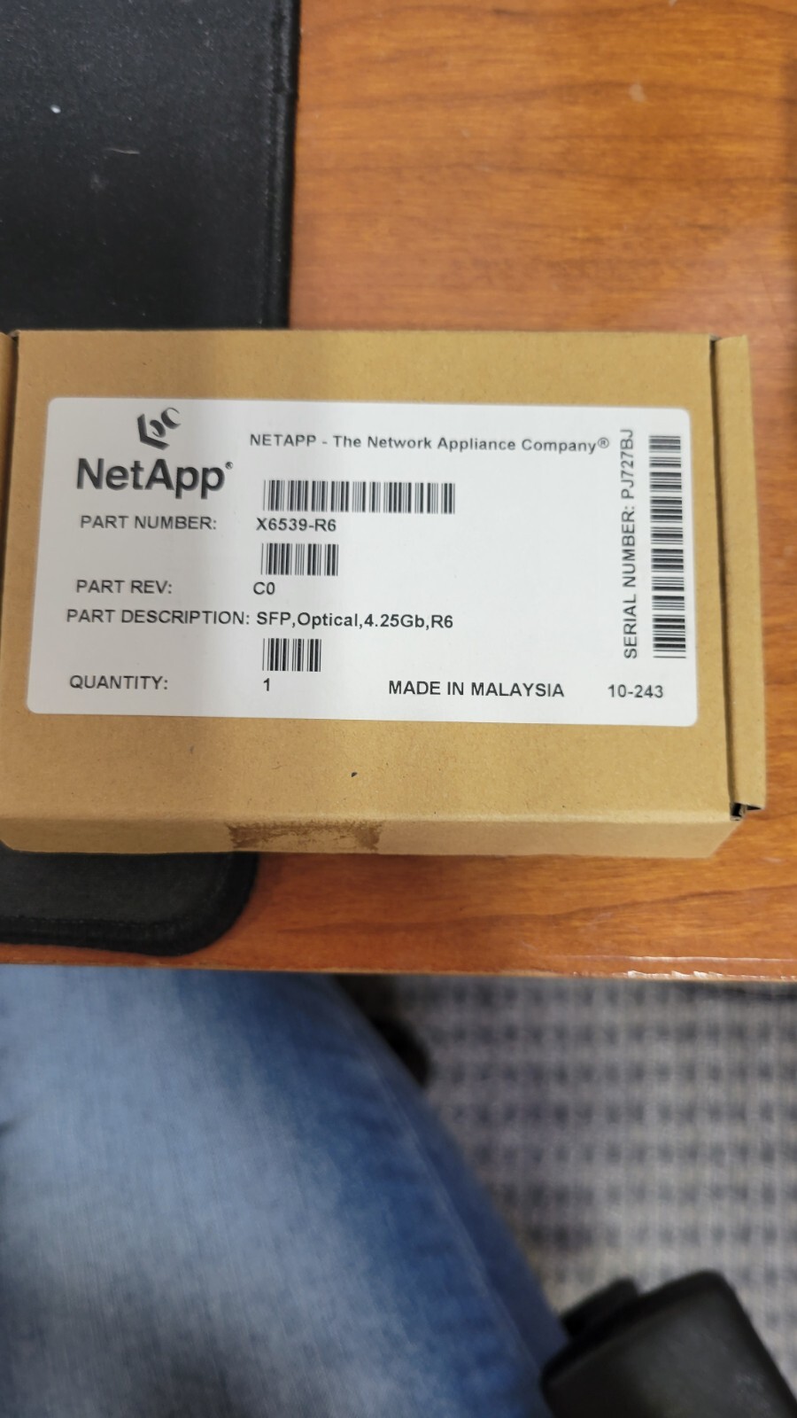 NetApp x6539-R6 SFP+ Optical R6 4.25Gb Shortwave GBIC Transceiver open ...