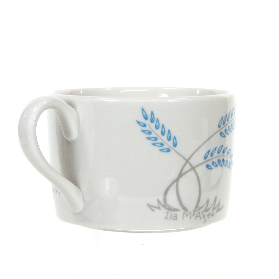 Vtg Jackson China ILA MCAFEE - HORSE & WHEAT 4oz Cup Saucer Set Blue ...