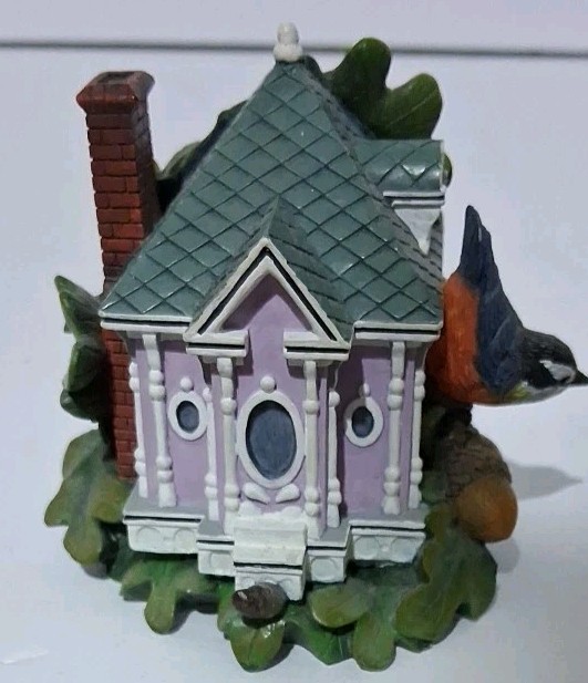 5 Hamilton Collection Bird Houses Cardinal Robin Goldfinch Carriage ...