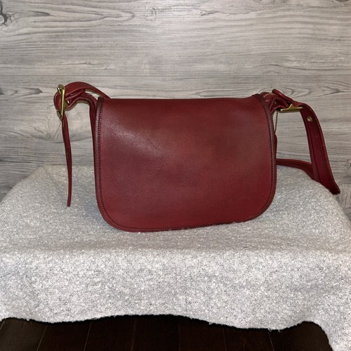 Vintage Coach Classic Shoulder Bag 9951 RED Leather | eBay