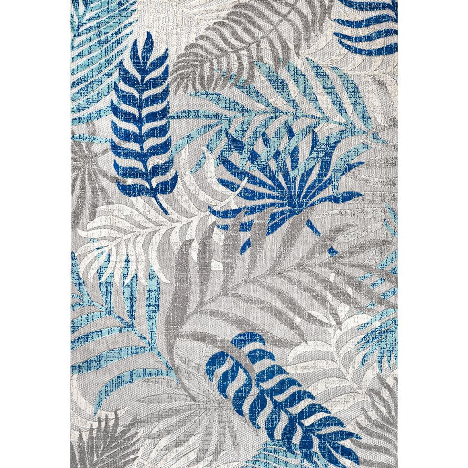 Palm Leaf Area Rug Tropical Indoor Outdoor Fiber Rectangle Floor Carpet ...