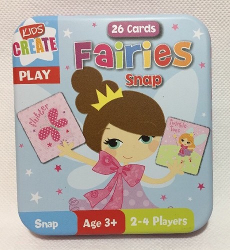Fairies Snap Cards in Tin - Children's Fairies Matching Pairs Game 26 ...