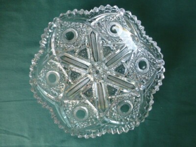 Antique J Hoare Corning American Brilliant Cut Glass Bowl | eBay