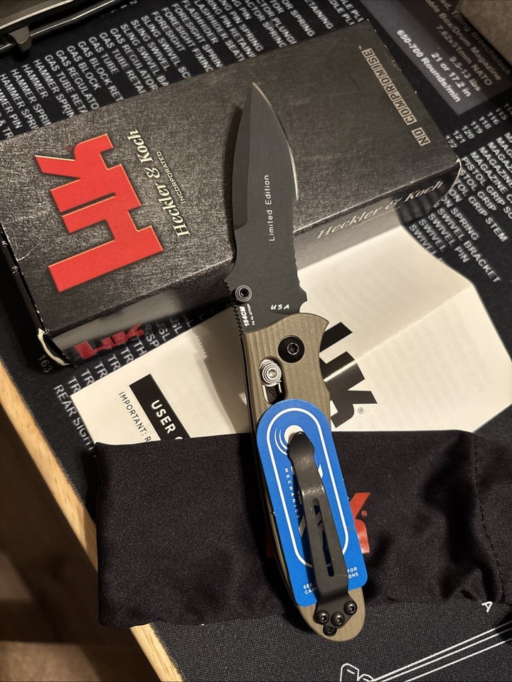 HK Benchmade Snody Limited Edition 14210SBK-702 Spear Point Axis RARE ...