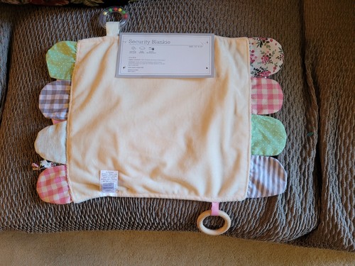 Modern Baby Elephant Security Blankie Teether Rattle Crinkle Sheet ...