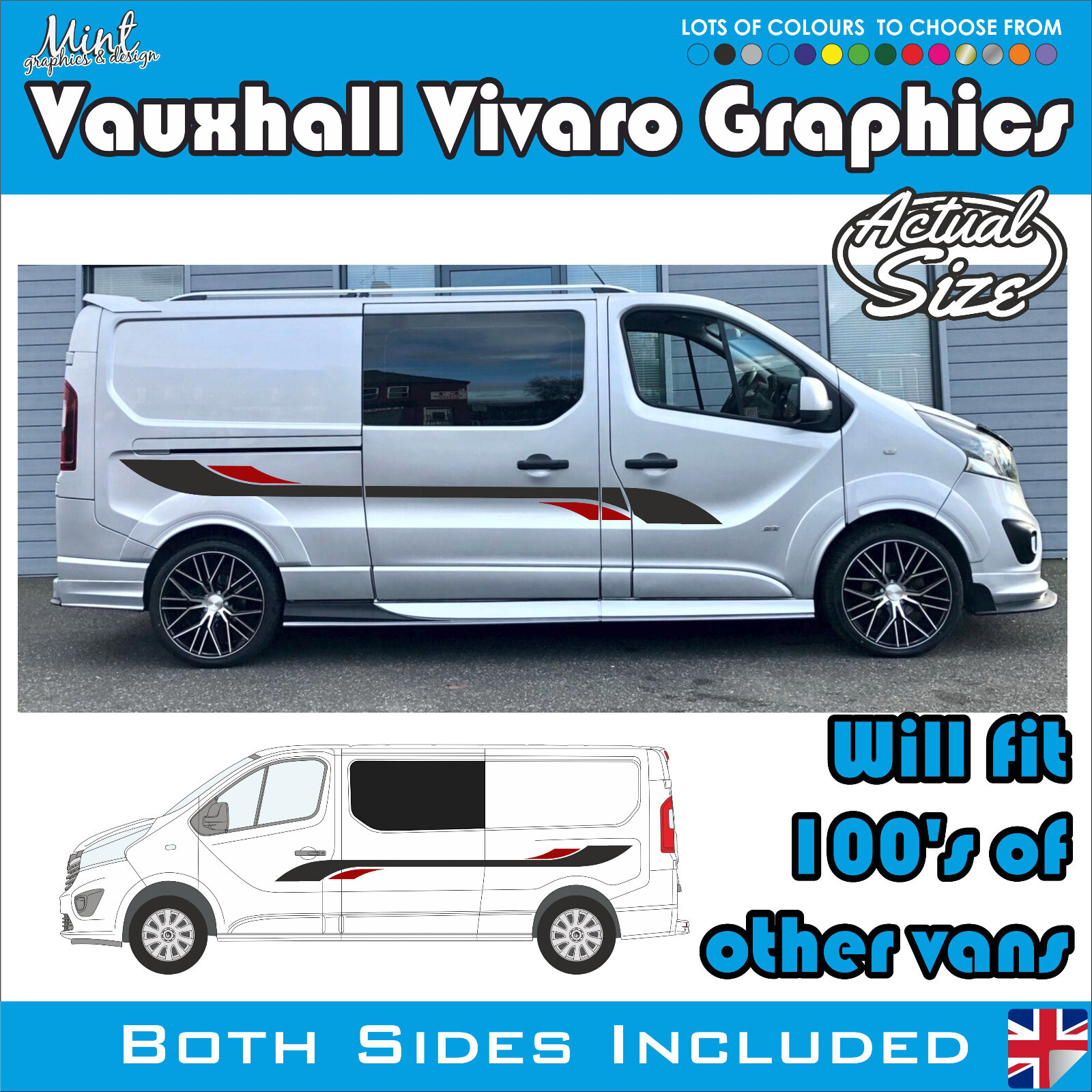 LWB VAUXHALL VIVARO Motorhome Camper Decals Stickers Van Graphics NO P ...