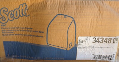 Scott Pro Electronic Hard Roll Towel Dispenser, Black (34348) 12.66 x ...