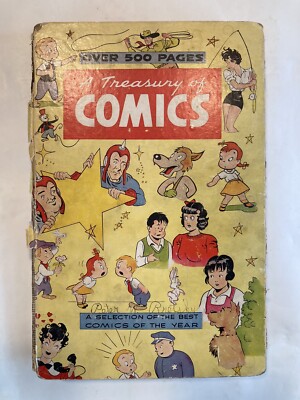 VTG Treasury of Comics #1 HB Color 1948 Mopsy Abbott & Costello Lil ...