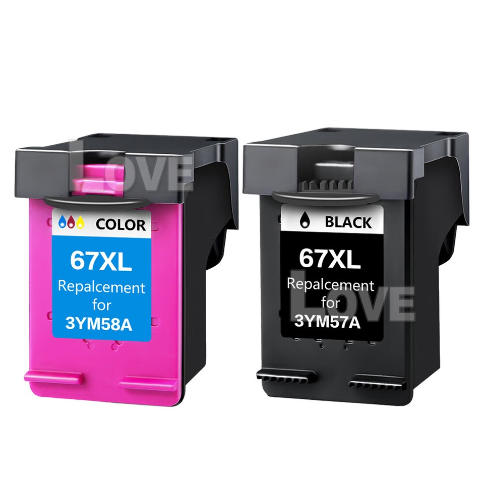 Generic HP67XL 67 XL Ink For HP DeskJet 2300 2700 2722 4120 4122 Envy ...