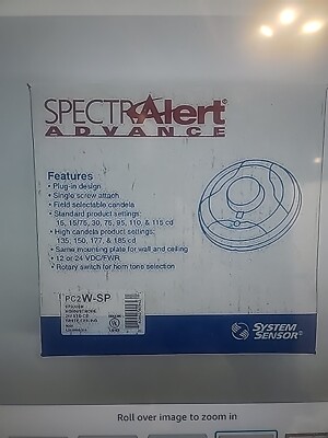 NEW System Sensor PC2W SP Spanish FUEGO Fire Alarm Horn Strobe | eBay