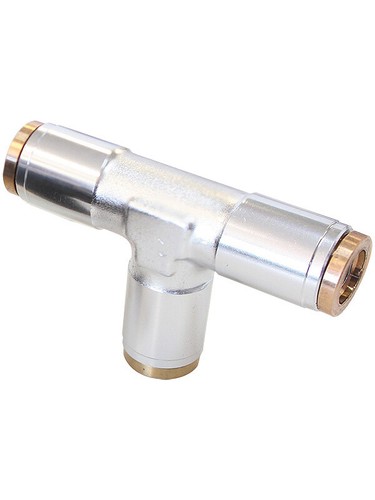 Aeroflow 3/16 Inch Nylon Quick Release Tee Fitting Silver (AF125-02S ...