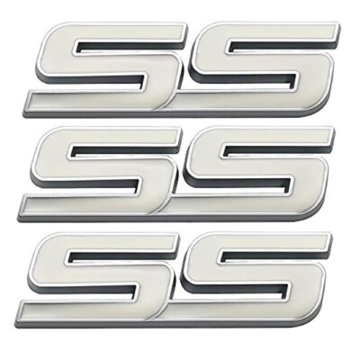 3Pc Fit Front Door Rear 06-10 SS Emblem Badge 15211285 3D Nameplate ...
