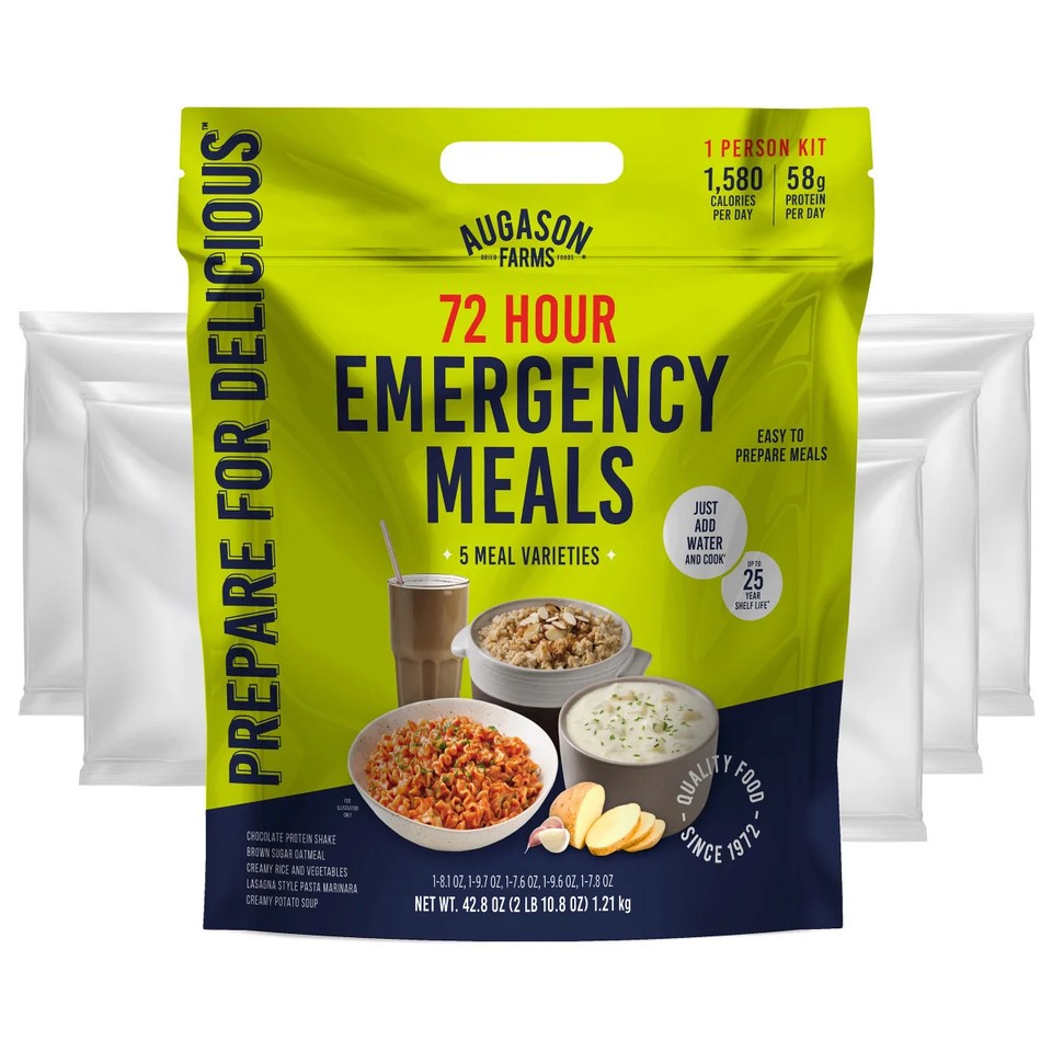 Augason Farms 30-Day Emergency Food Supply Bucket & 72-Hour Kit, MRE ...