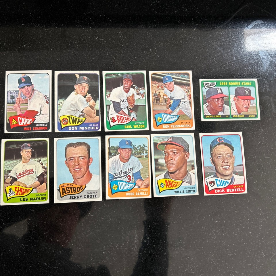 1965 Topps Baseball Card Lot. 12 Cards Overall Fair Condition | eBay