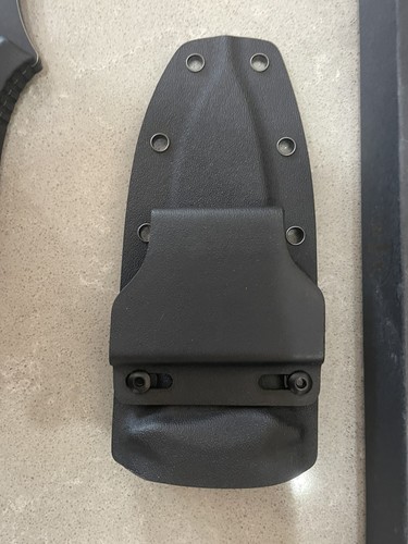 Lone Survivalist Blak Knife Black Carbon K110 Steel Blade | eBay