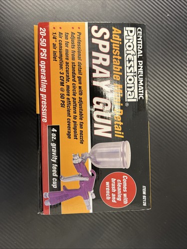 Professional Adjustable Mini Detail Spray Gun 20-50 PSI 92126 Central ...