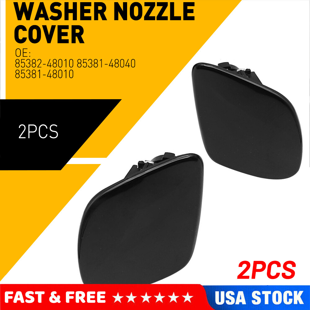 2pcs Headlamp Washer Nozzle Cover Headlight Cleaning Cap For Lexus ...