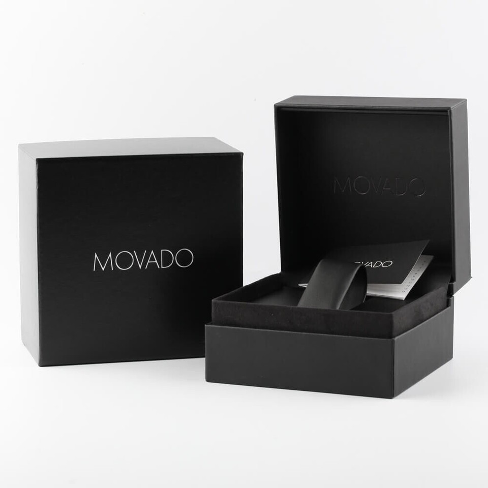 Movado Museum Moda 0607867 Ceramic Inlay Bangle Swiss Quartz Watch New ...