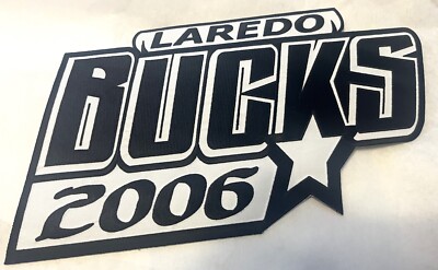 Laredo Bucks CHL Texas Throwback Hockey 12" X 7" 2006 Embroidered Patch ...
