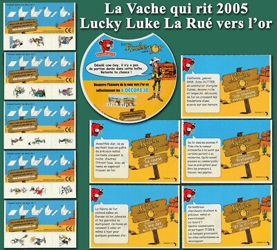 La Vache qui rit 2005, Lucky Luke La Rué vers l’or, 5 décors 3D n° 1, 2 ...