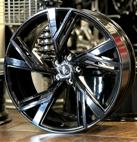 21'' inch Wheels fit Audi Q7 Q5 RS Style Gloss Black Wheels A7 A8 Atlas ...