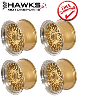 82-92 Camaro IROC Firebird Trans Am 17x9 Gold GTA Wheels Rims Set of 4 ...