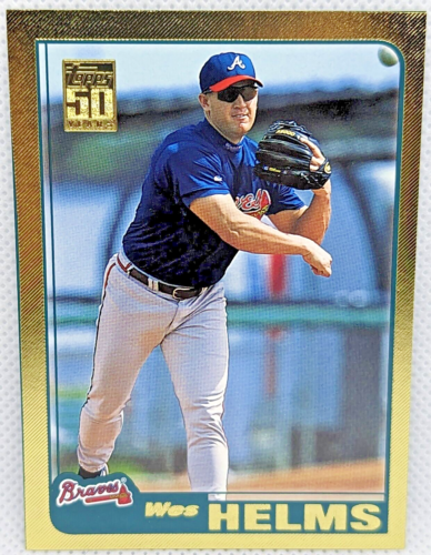 2001 Topps GOLD 50 YEARS 0123/2001 WES HELMS #T93 Atlanta BRAVES | eBay