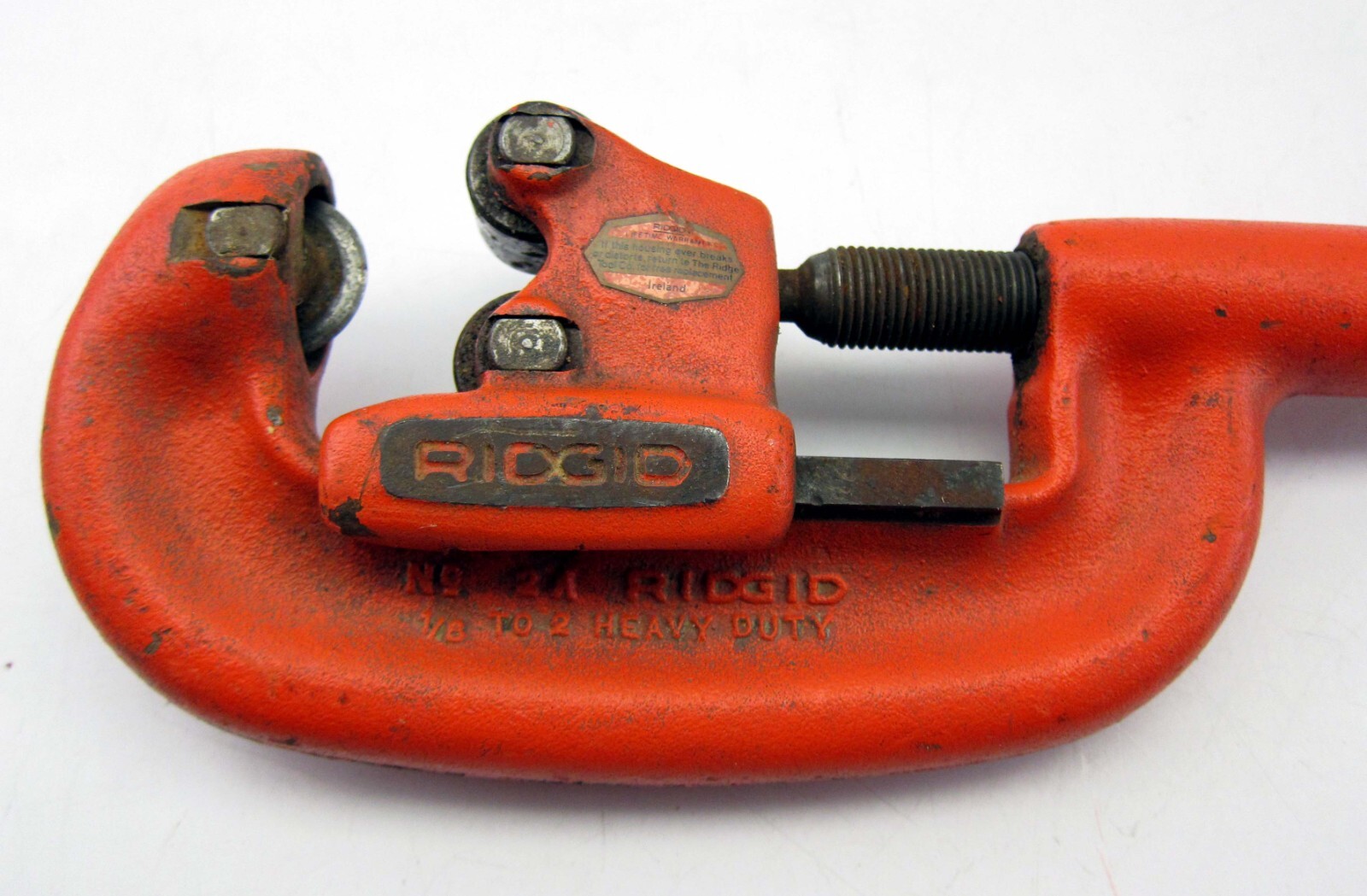 RIDGID Model No. 2A - Heavy Duty Steel Pipe Cutter - 1/8" - 2" - Ridge ...