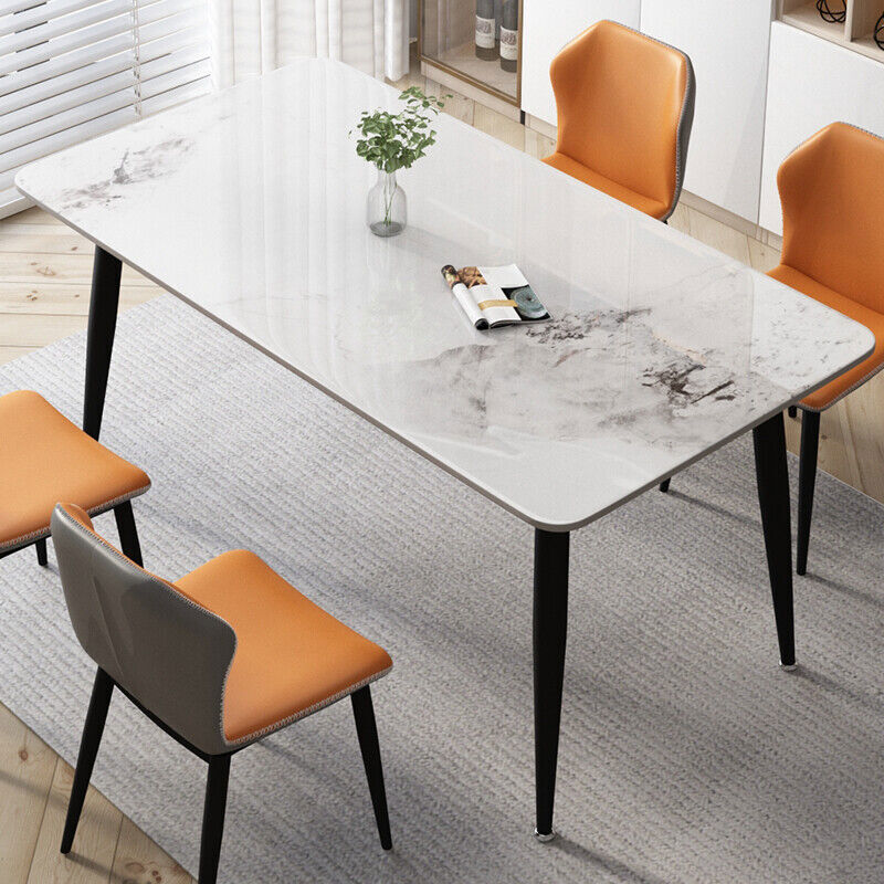 XXL Real Sintered Stone Dining Table Smooth Scratch-resistant Dining ...