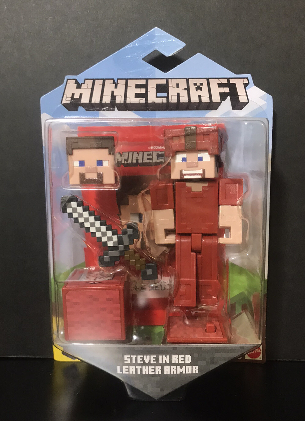 Minecraft Comic Maker Steve in Red Leather Armor Action Figure | eBay