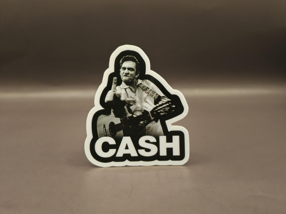 Johnny Cash Stickers Rock N Roll VinylThe Man In Black Music Rebel ...