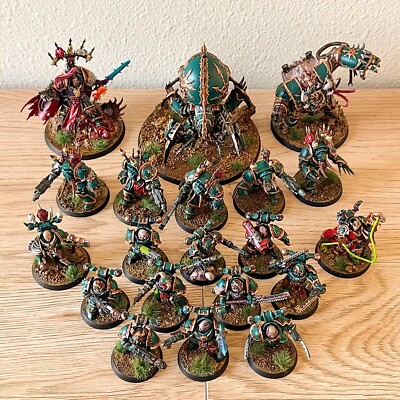 Warhammer 40k Chaos Space Marines - Painted Alpha Legion Army - (340 ...