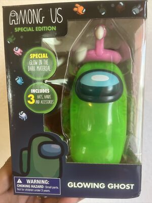 Among Us Special Edition Glowing Ghost Crewmate Figure Glow in the Dark ...