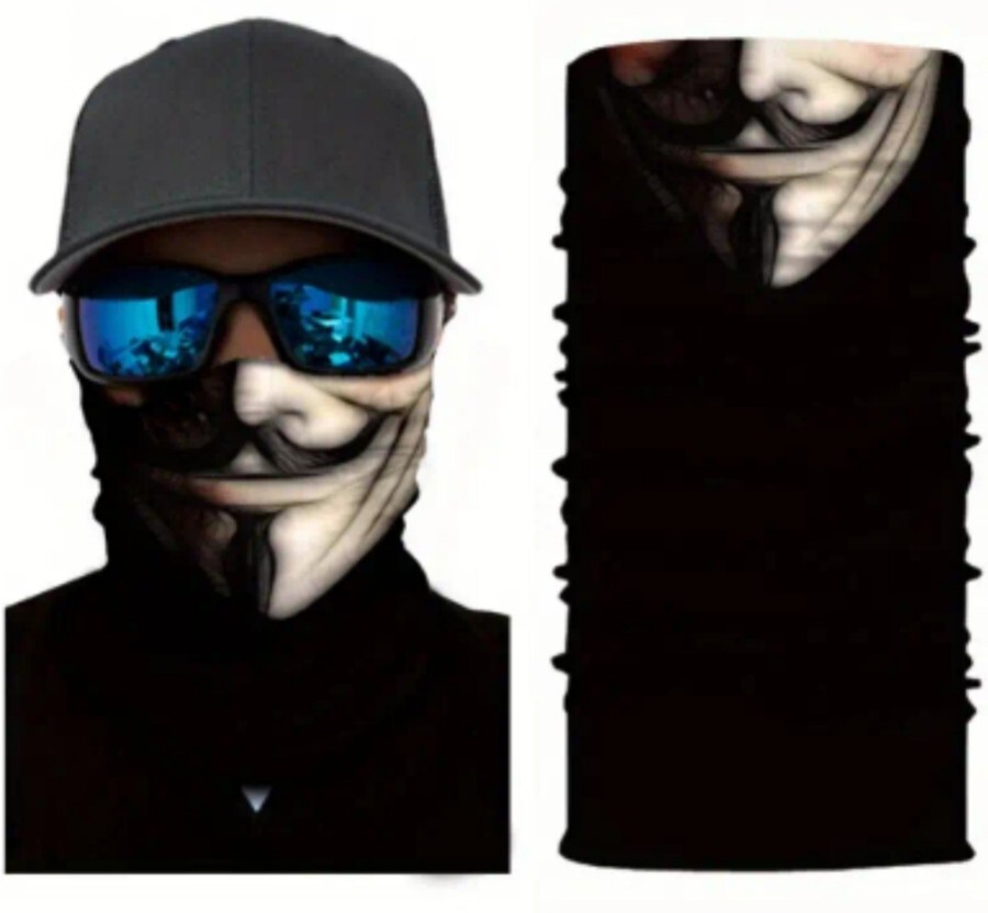 Skull Face Mask Halloween Neck Scarf Snood Balaclava Bandana Head ...