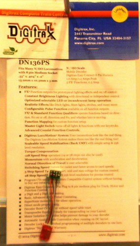 NEW N Digitrax DN136PS 1A Wired 3 Function Decoder | eBay