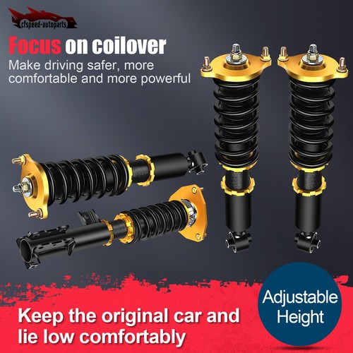 Yellow Coilovers Struts Shocks Suspension Kits For 2000-2005 Mitsubishi ...