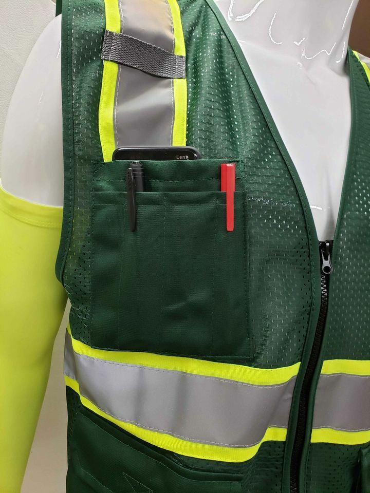 Two Tone High Visibility Reflective Safety Vest in various colors (X ...