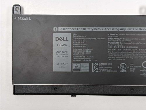 Dell Genuine C903V 68Wh Battery 7550 7750 Precision CR72X 17C06 447VR ...
