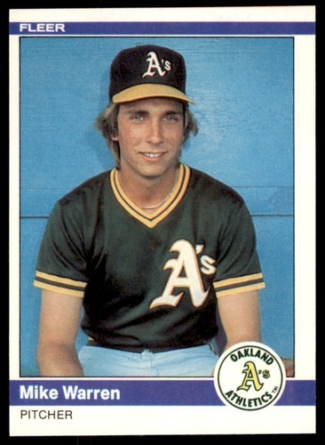 1984 FLEER MIKE WARREN . OAKLAND ATHLETICS #461 | eBay