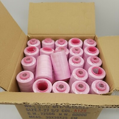 50 Big Spools PINK Multi Purpose High Quality Serger Sewing Threads T27 ...