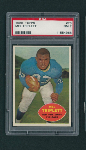 1960 Topps Mel Triplett #73 PSA 7 NM NEW YORK GIANTS FULLBACK | eBay