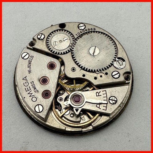 OMEGA CAL 30T2 SC WATCH MOVEMENT BALANCE BROKEN NOT RUNNING FOR PARTS ...