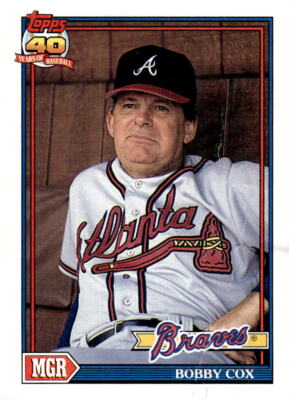 1991 Topps #759 Bobby Cox -MANAGER- Atlanta Braves | eBay