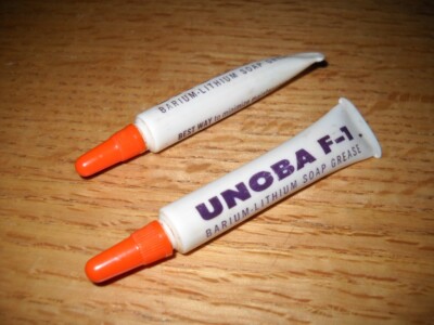 Union Oil Co. of Ca. 2 Mini Oil Grease Tube UNOBA F-1 Barium Lithium ...