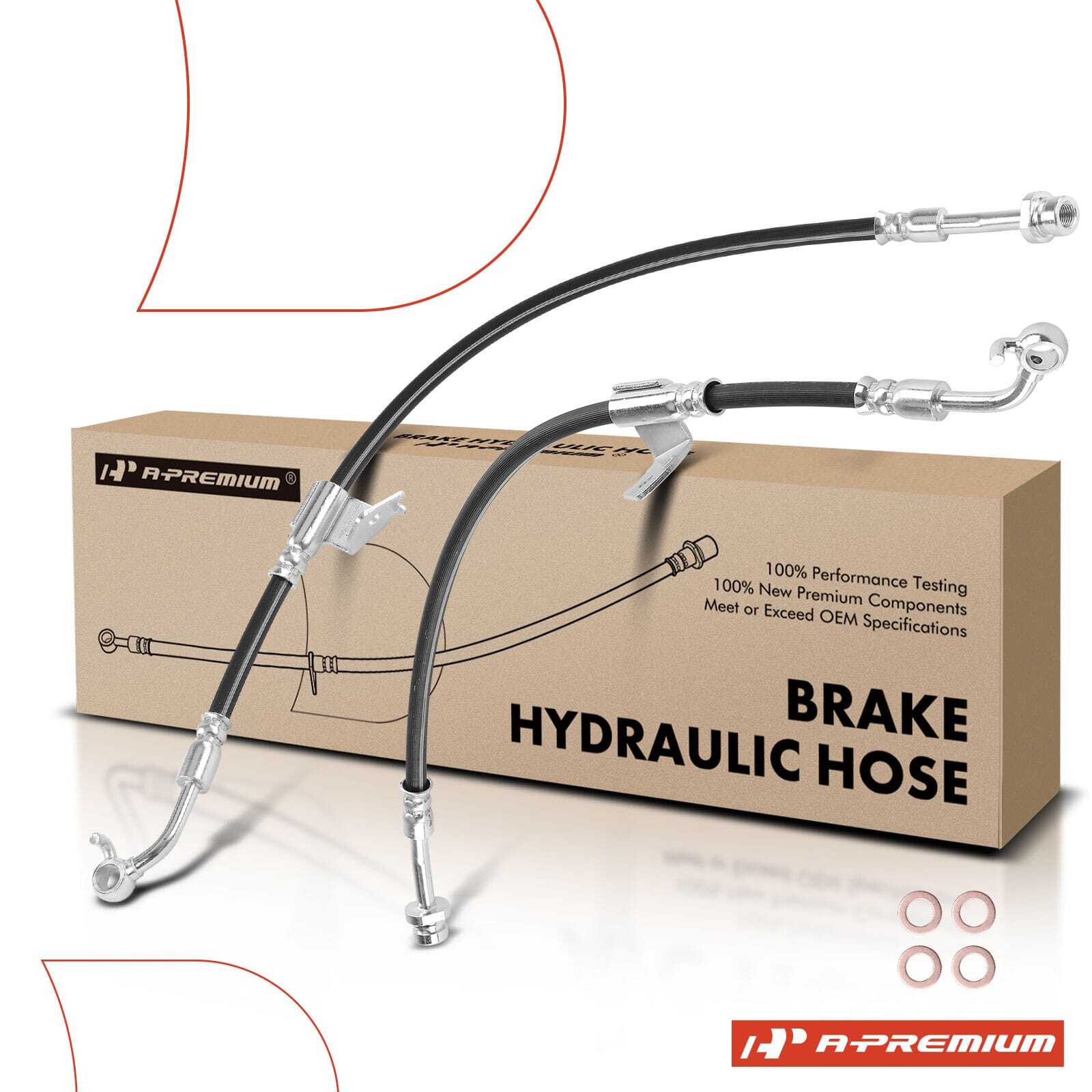 A-Premium 2x Brake Hydraulic Hose Front Side for Genesis G80 G90 ...