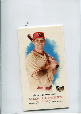 Josh Hamilton 2007 Topps Allen & Ginters Rookie Mini Card | eBay